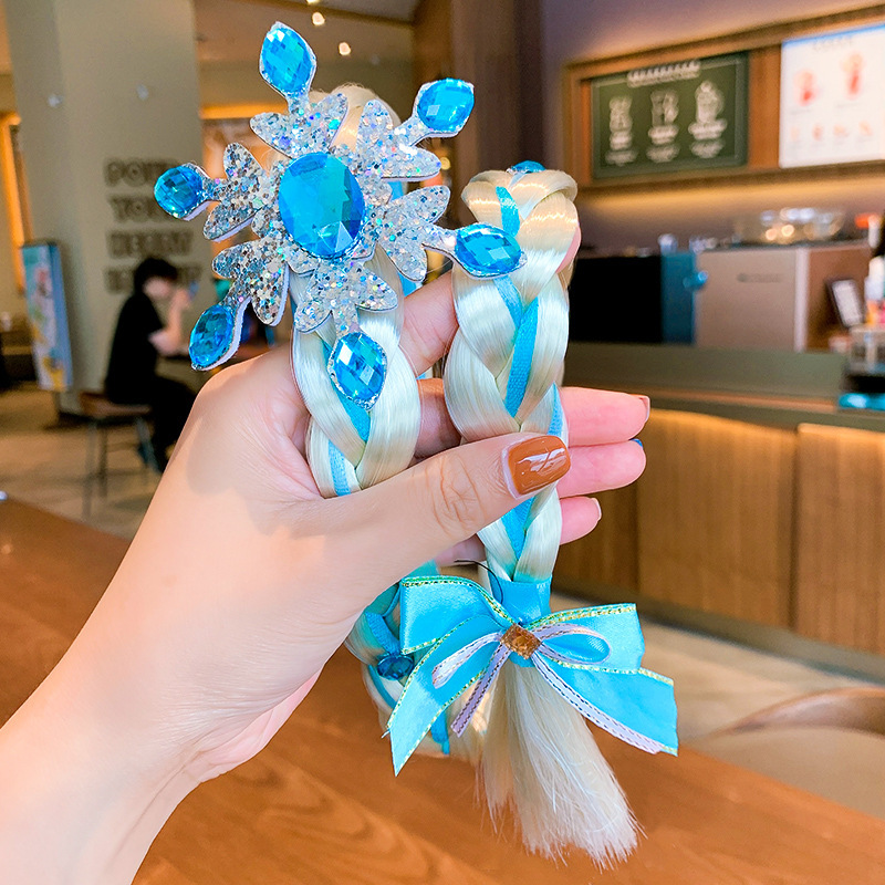 Frozen headband with long braid - Ariano