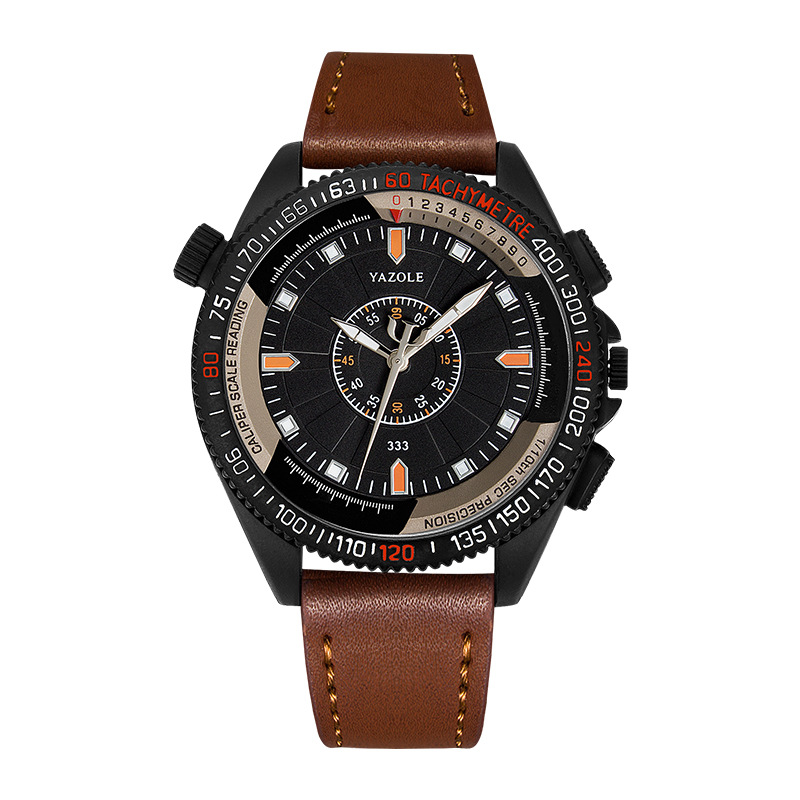 Yazole 333 pu belt quartz sports watch - Ariano