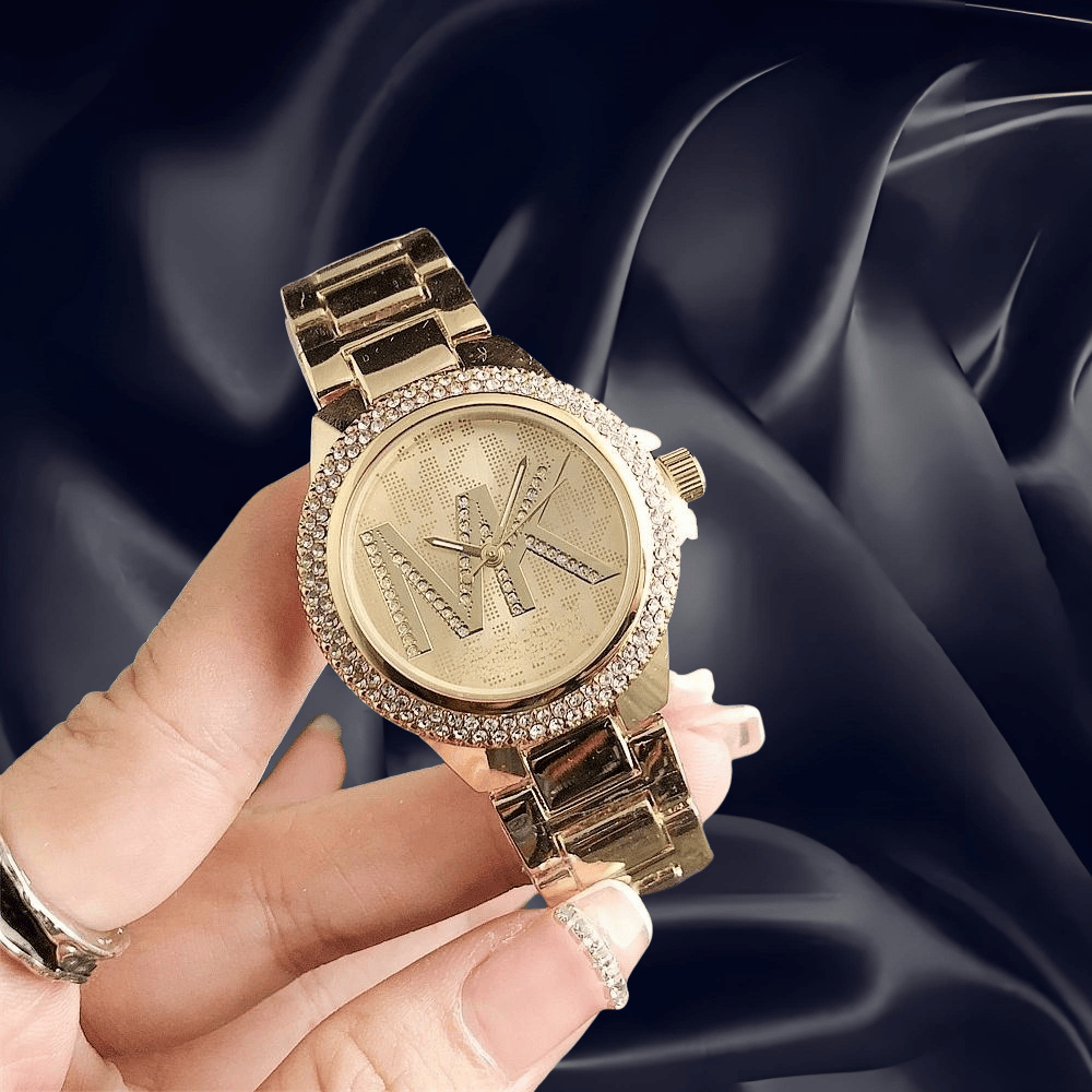 MK Luxury rhinestone steel belt watches - Ariano